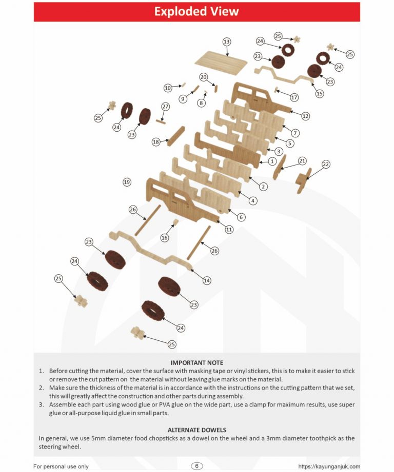Jeep Wrangler Rubicon Wooden toy plans