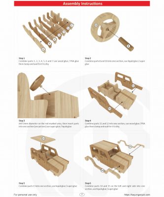 Jeep Wrangler Rubicon Wooden toy plans