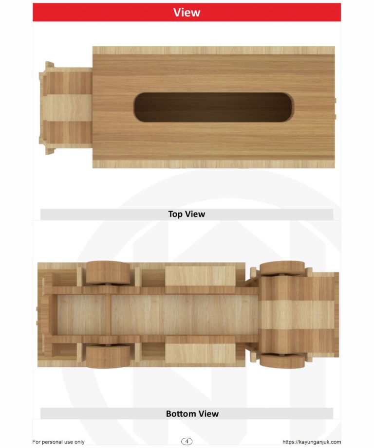 Fuso Box Wooden toy truck plans - Kayu Nganjuk