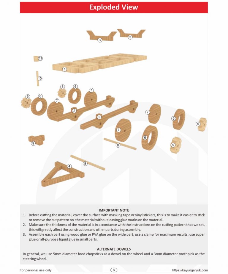 Ford F150 Raptor Fullset Wooden toy car plans - Kayu Nganjuk
