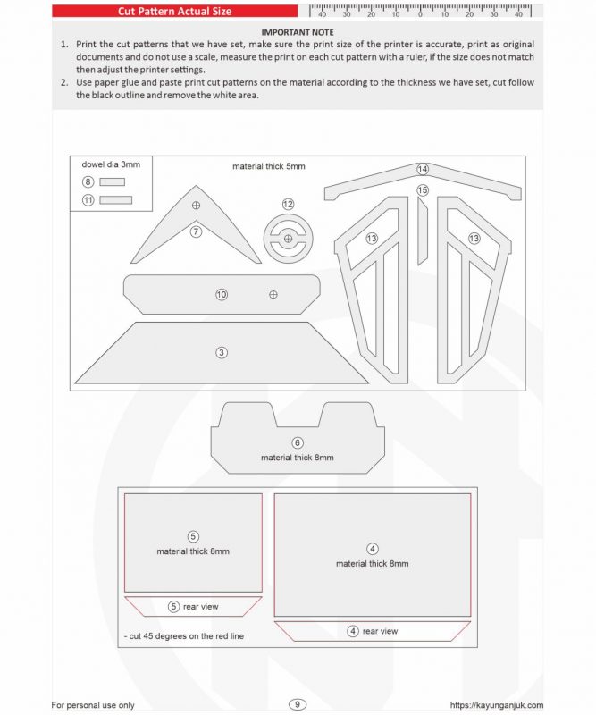 Ford F150 Raptor Fullset Wooden toy car plans - Kayu Nganjuk