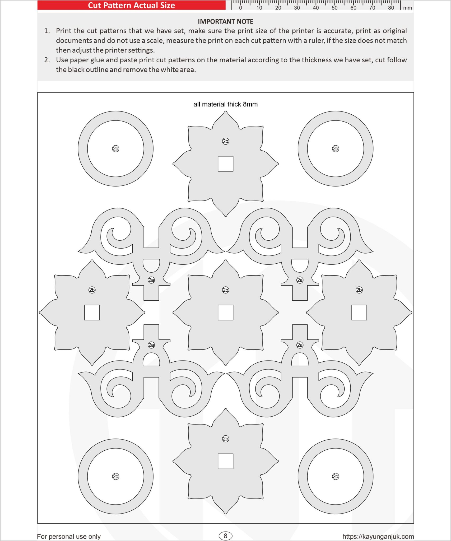 Candle Holder Scroll saw patterns PDF Download - Kayu Nganjuk