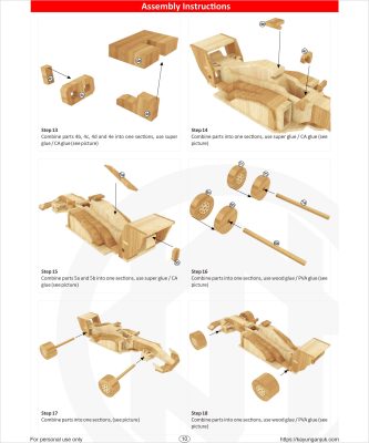 Formula1 Wooden toy plans download PDF