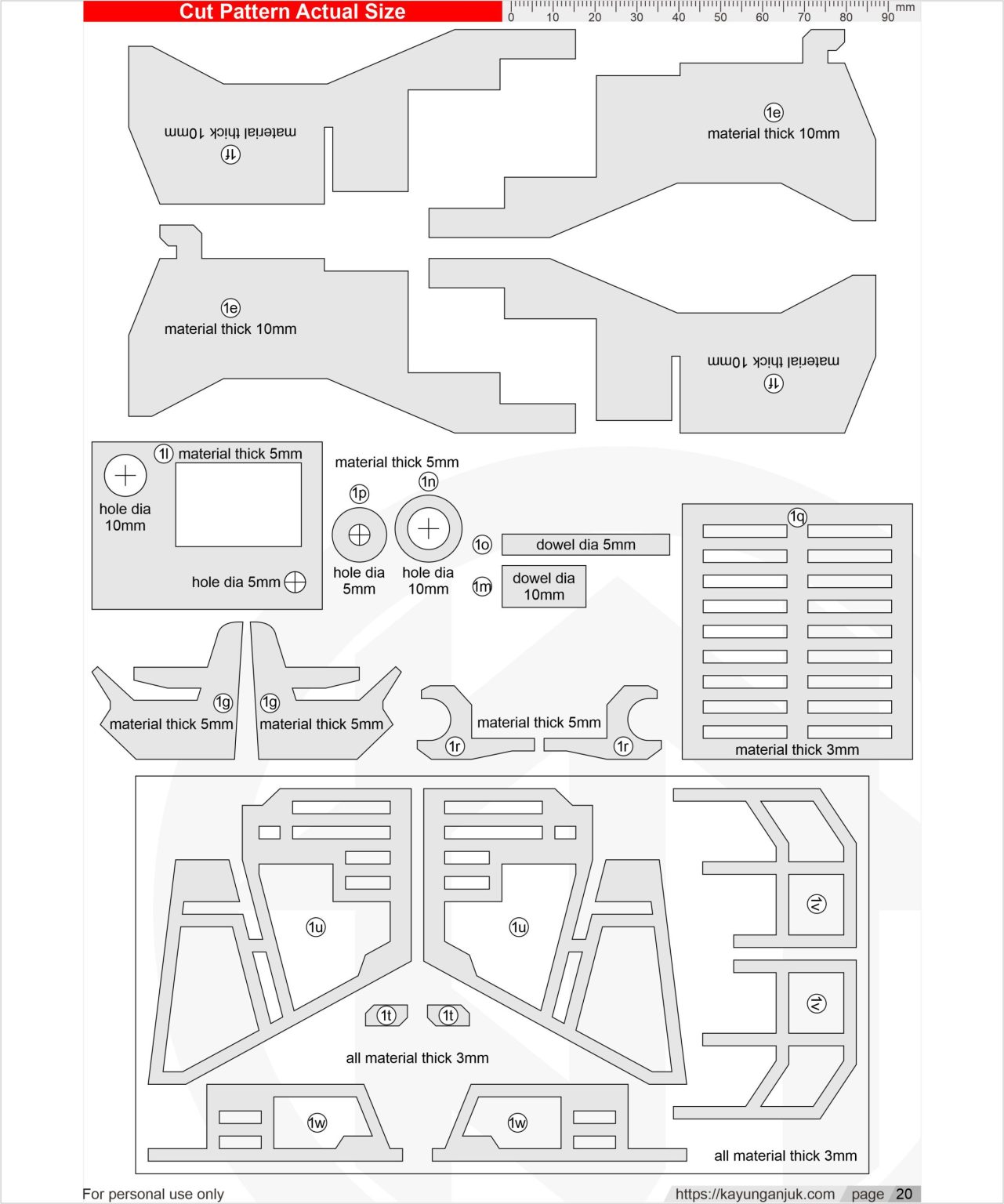 Bulldozer Wooden toy plans download PDF