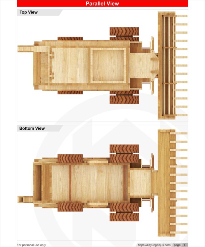 Combine Harvester Wooden toy plans download