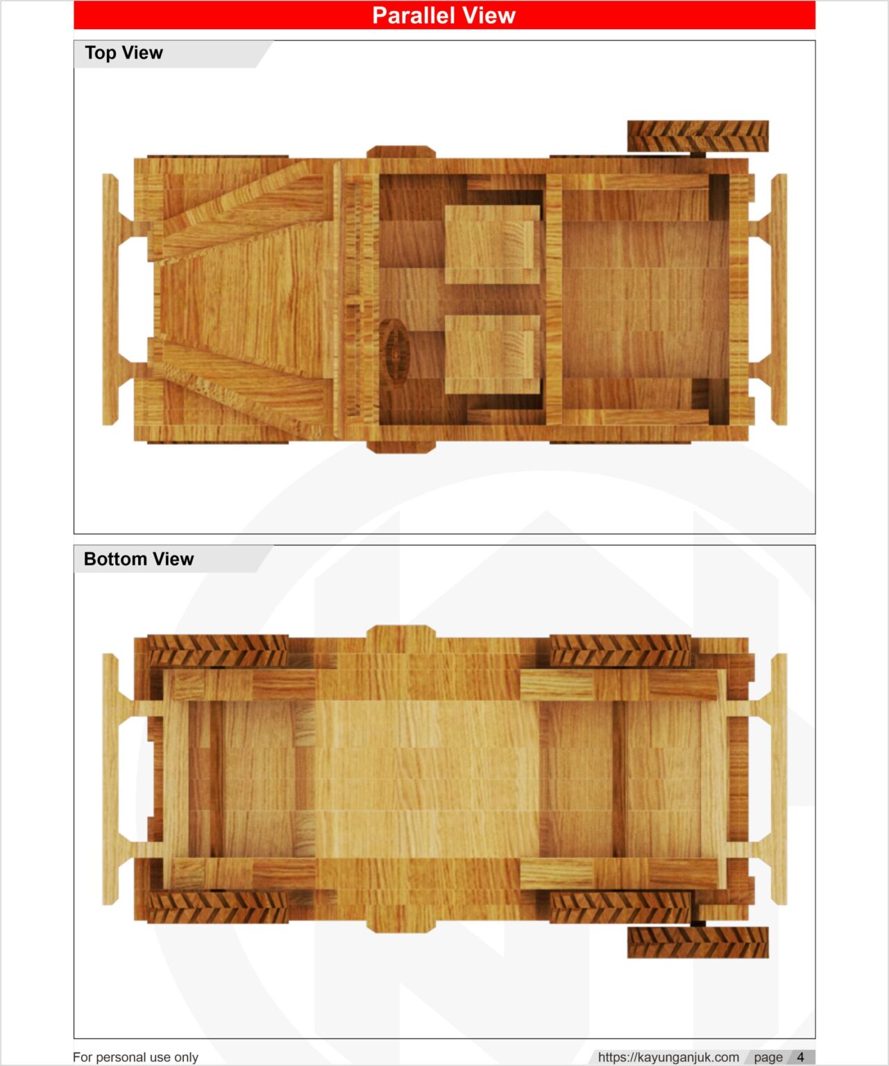 Jeep Willys Wooden toy plans download